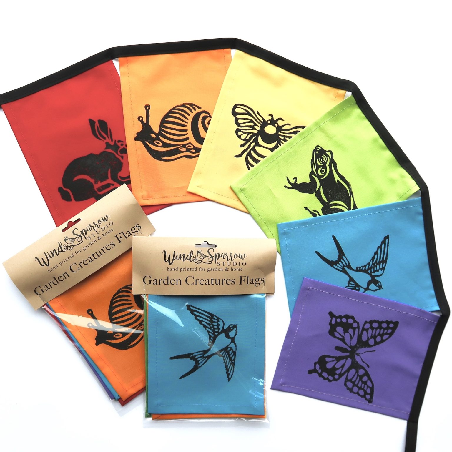 Honeybee Flags - Windsparrow Studio - Urban Garden - Bee Flags